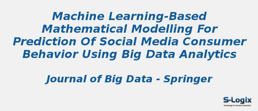 Machine learning-based mathematical modelling | S-Logix