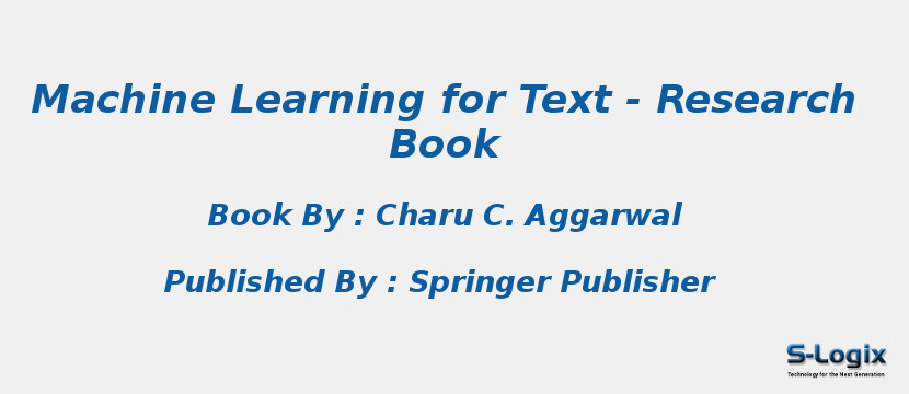 Essential Research Books in Machine Learning for Text | S-Logix