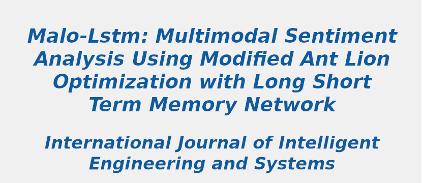 Best Research Topic in Multimodal Sentiment Analysis Using Ant Lion ...