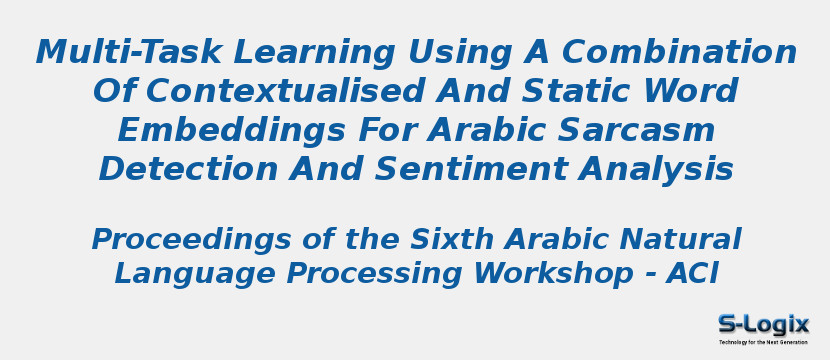 Arabic Sarcasm Detection And Sentiment Analysis S Logix