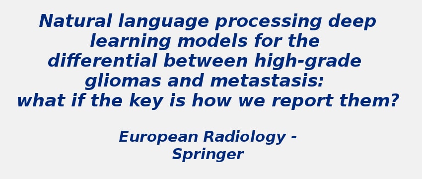 Differential between high-grade gliomas and metastasis | S-Logix