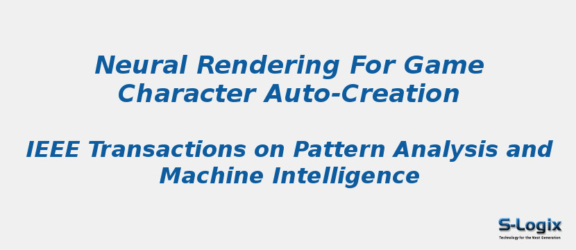 Neural Rendering For Game Character Auto Creation S Logix