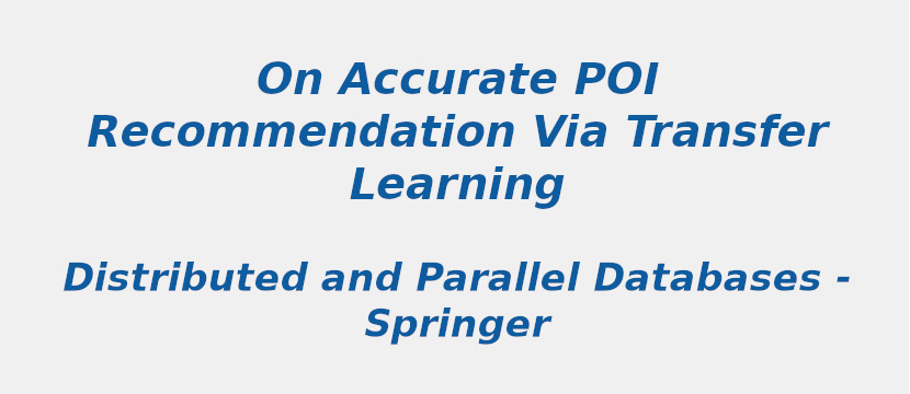 POI recommendation | S-Logix