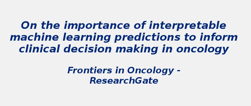 Predictions to inform clinical decision making in oncology | S-Logix