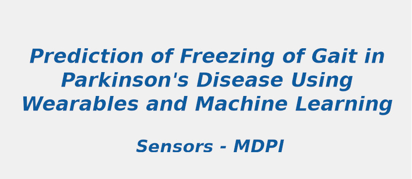 Phd And Master Research Topic In Prediction Of Freezing Of Gait In Parkinson Disease S Logix