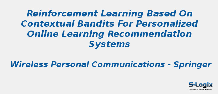 Personalized Online Learning Recommendation Systems | S-Logix