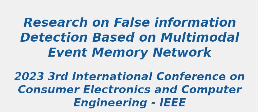 Phd And Master Research Topic For False Information Detection Based On Multimodal S Logix