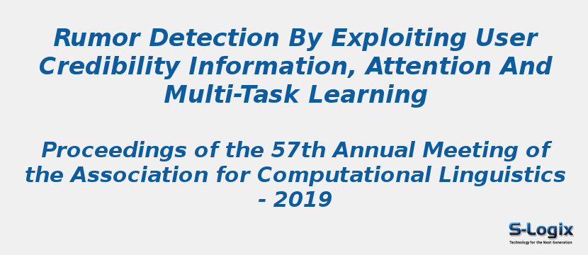 Rumor Detection By Exploiting User Credibility Information S Logix