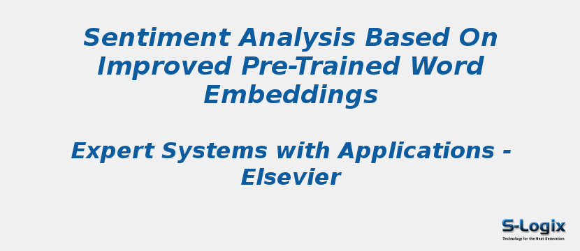 Analysis Based on Improved Pre-Trained Word Embeddings | S-Logix