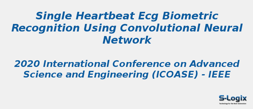 Single Heartbeat Ecg Biometric Recognition Using Cnn S Logix