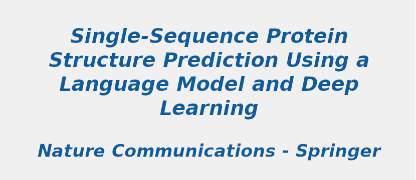 Latest Research Topic In Single Sequence Protein Structure Prediction Using A Language Model S