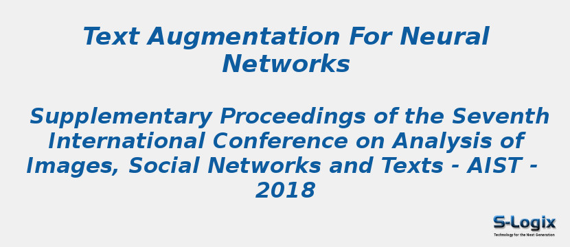 Text Augmentation | S-Logix