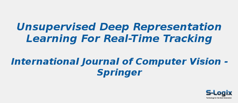 Unsupervised Deep Representation Learning Python Projects S Logix