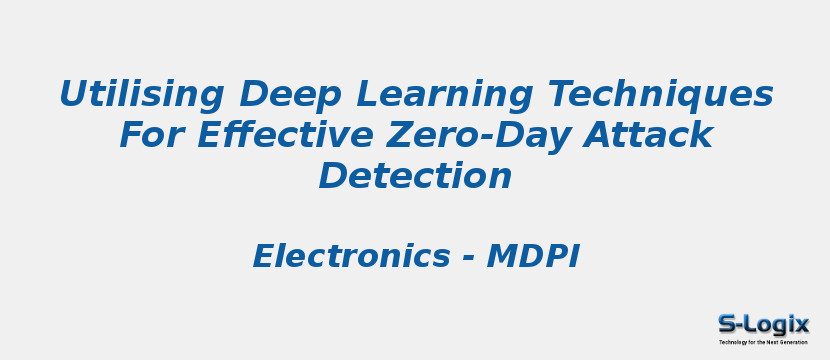 Utilising Deep Learning Techniques S Logix