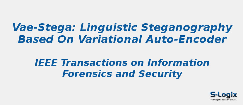 Linguistic Steganography Based On Variational Auto Encoder Python Projects S Logix
