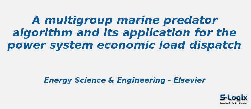 A Multigroup Marine Predator Algorithm And Its Application S Logix