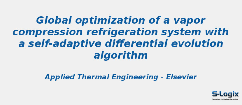 Global Optimization Of A Vapor Compression Refrigeration System S Logix