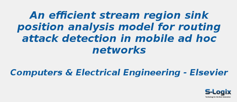 An efficient stream region sink position - NS2 Projects | S-Logix | S-Logix