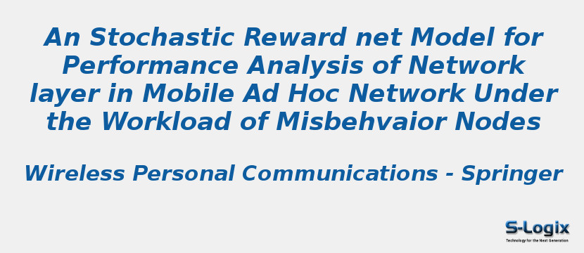 An Stochastic Reward net Model - NS2 Projects | S-Logix | S-Logix