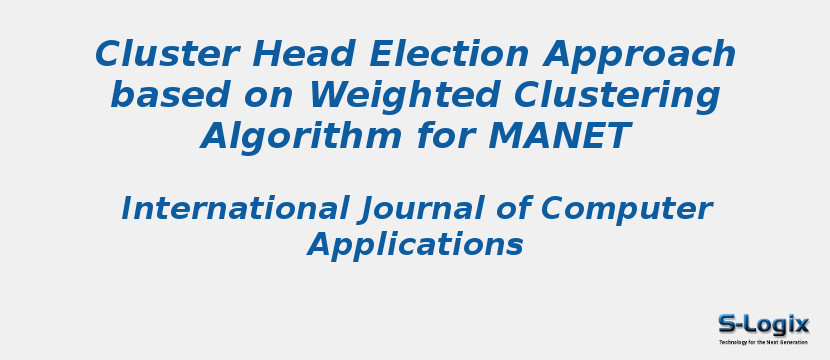 Cluster Head Election Approach Based On Weighted Clustering Algorithm
