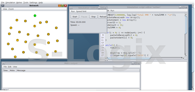 Steps to Run the Script Editor Window in Cooja Simulator | S-Logix