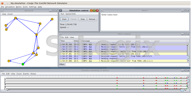 Contiki-NG steps to send data between server and client | S-Logix
