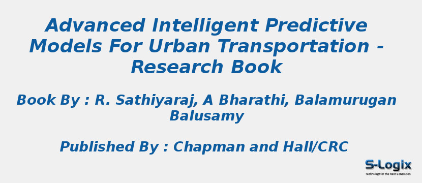 Research Books in Urban Transportation For Predictive Models | S-Logix