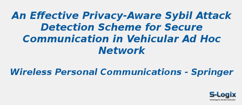 An Effective Privacy Aware Sybil Attack Detection Ns2 Projects S Logix