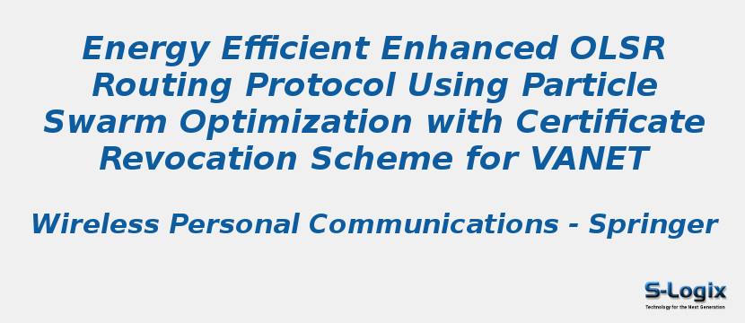 Energy Efficient Enhanced Olsr Ns2 Projects S Logix