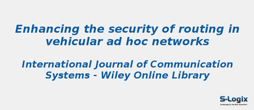 Enhancing The Security Of Routing Ns2 Projects S Logix