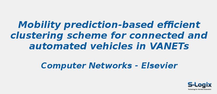 Mobility prediction-based efficient clustering - NS2 Projects | S-Logix