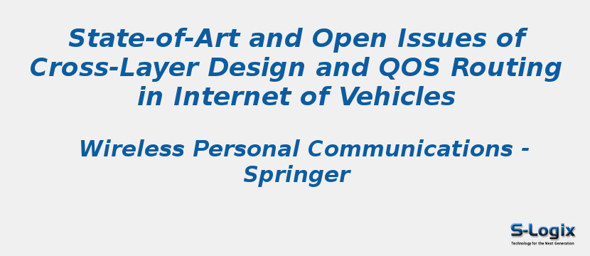State Of Art And Open Issues Of Cross Layer Design S Logix