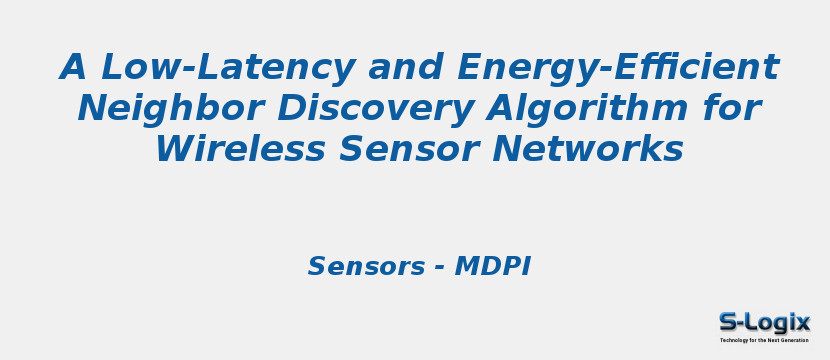 Energy-Efficient Neighbor Discovery Algorithm for WSN | S-Logix