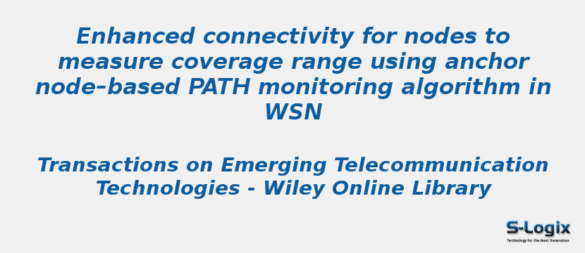 Enhanced connectivity for nodes - NS2 Projects | S-Logix
