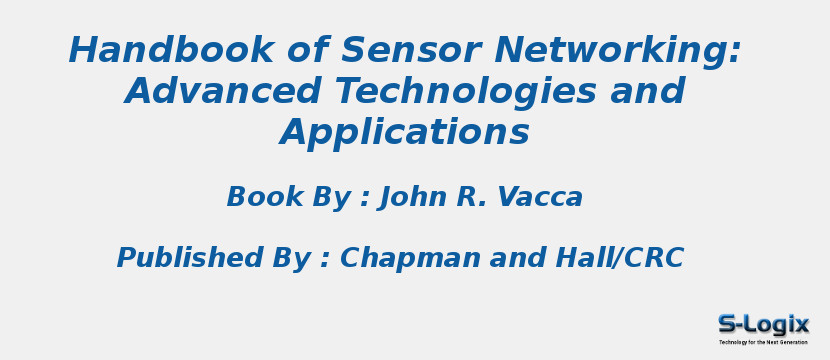 Good Research Books of Sensor Networking Applications | S-Logix