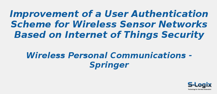 Improvement Of A User Authentication Scheme Ns2 Projects S Logix