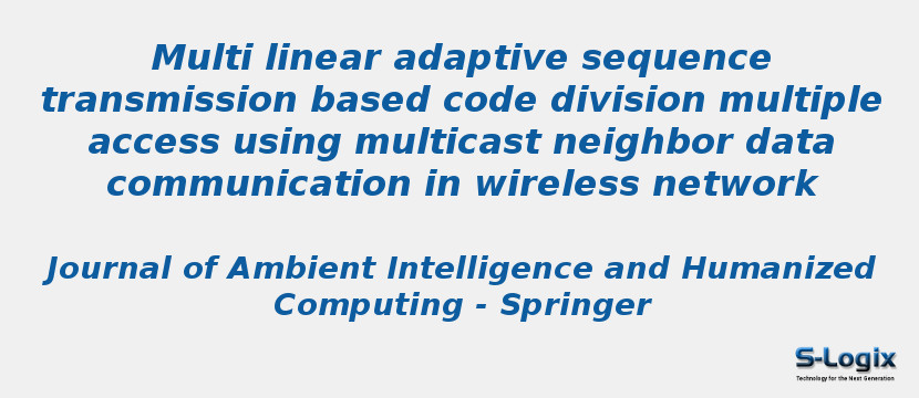 Multi linear adaptive sequence transmission - NS2 Projects | S-Logix
