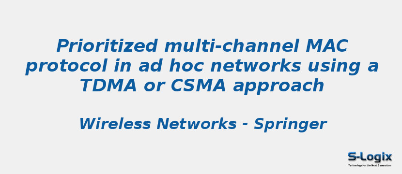 Prioritized multi-channel MAC protocol - NS2 Projects | S-Logix