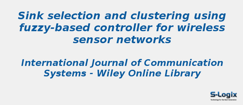 Sink selection and clustering - NS2 Projects | S-Logix